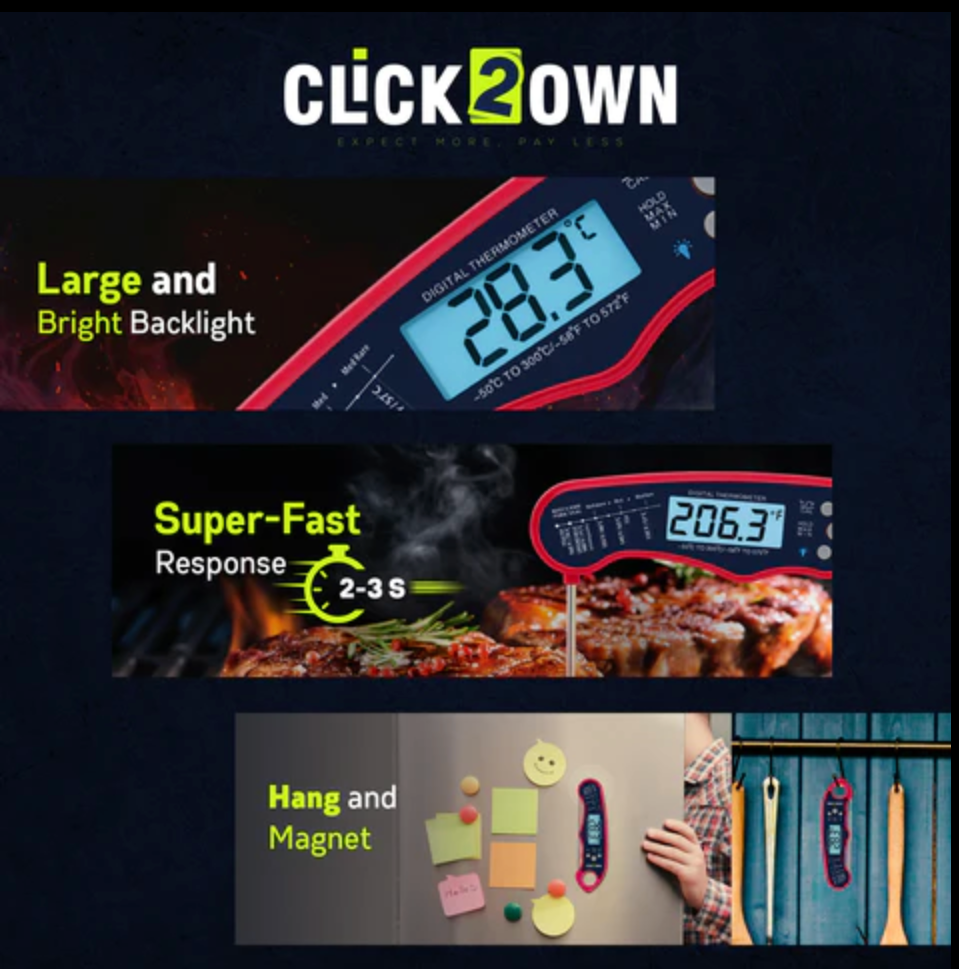 Benefits of a Digital Meat Thermometer – Clicks 2 Own