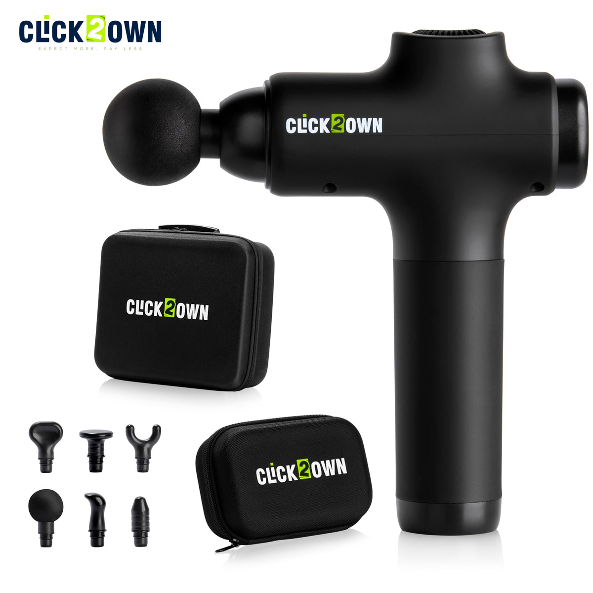 Click 2 Own Vibration Therapy Massage PRO –Powerful Brushless Motor ...